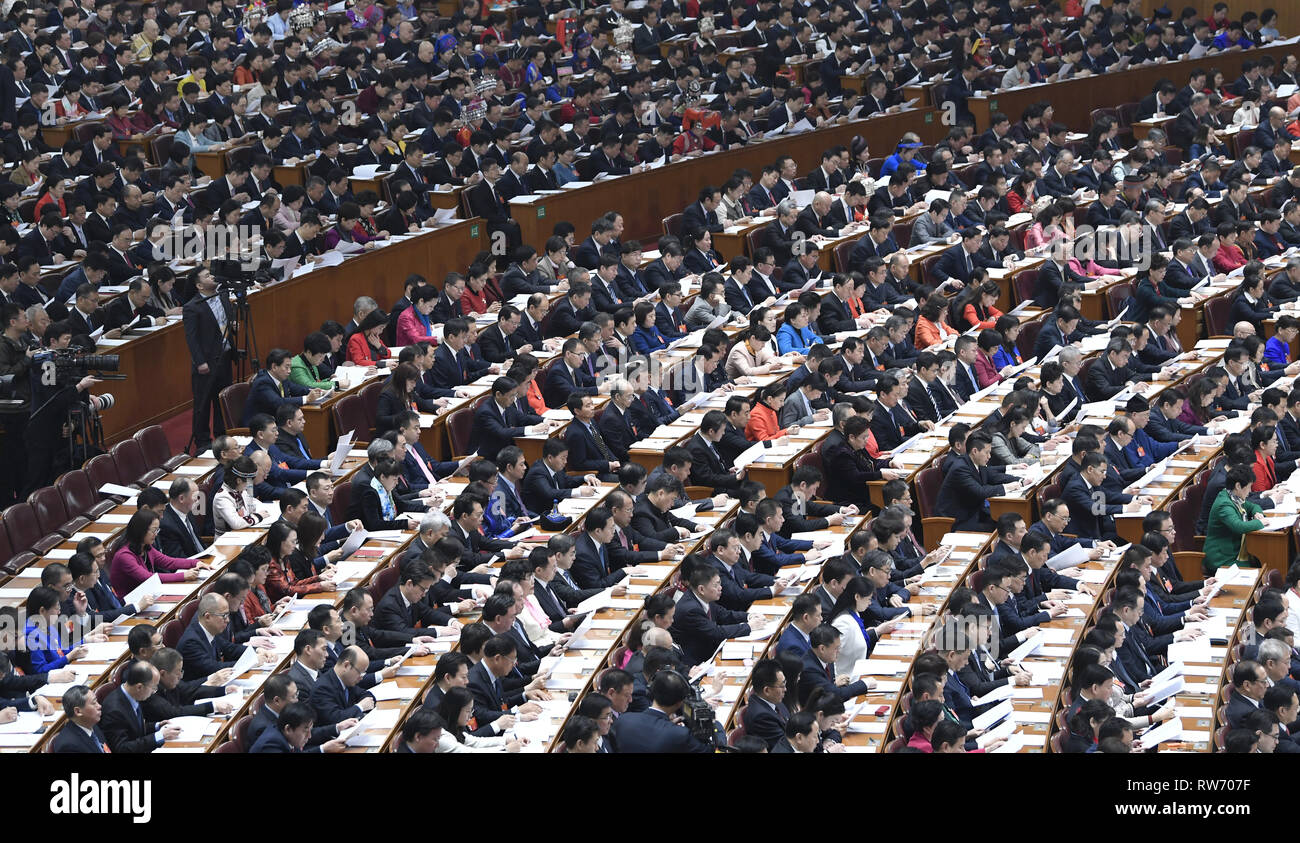 Beijing, China. 5th Mar, 2019. The second session of the 13th National ...