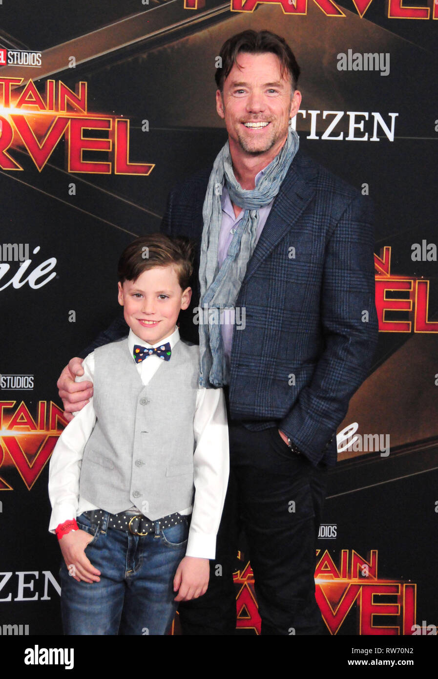 HOLLYWOOD, CA - MARCH 4: Actor/stunt co-ordinator Terry Notary and son ...