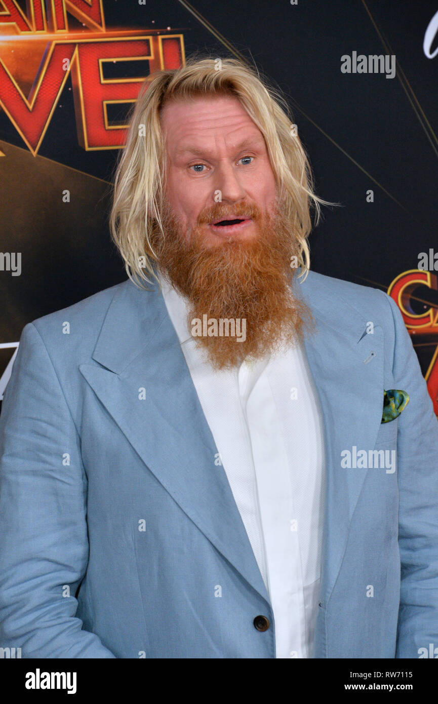 LOS ANGELES, CA. March 04, 2019: Rune Temte at the world premiere of ...
