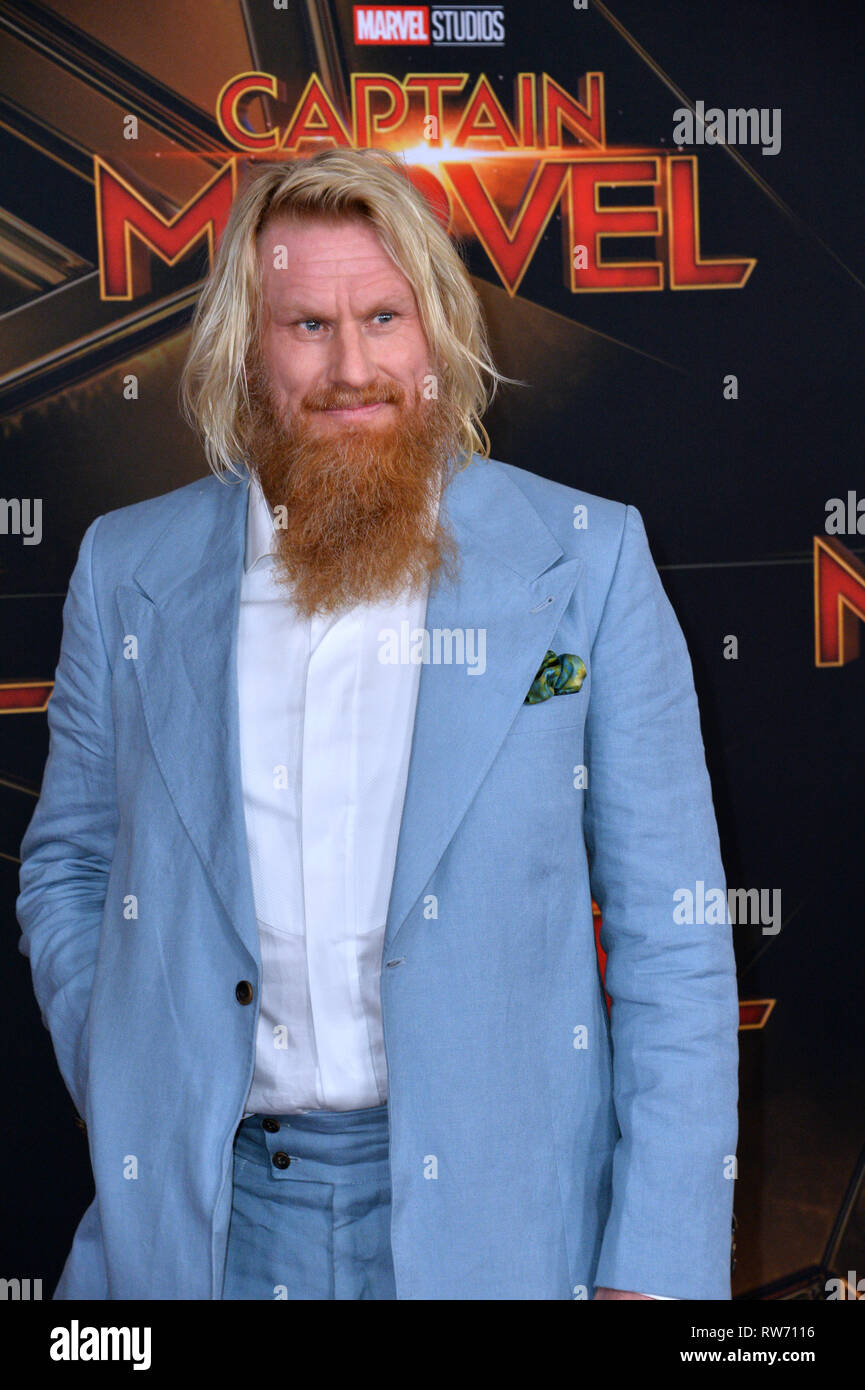 LOS ANGELES, CA. March 04, 2019: Rune Temte at the world premiere of ...