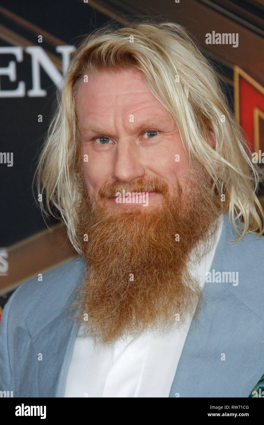 Los Angeles, USA. 04th Mar, 2019. Rune Temte at Marvel Studios ...