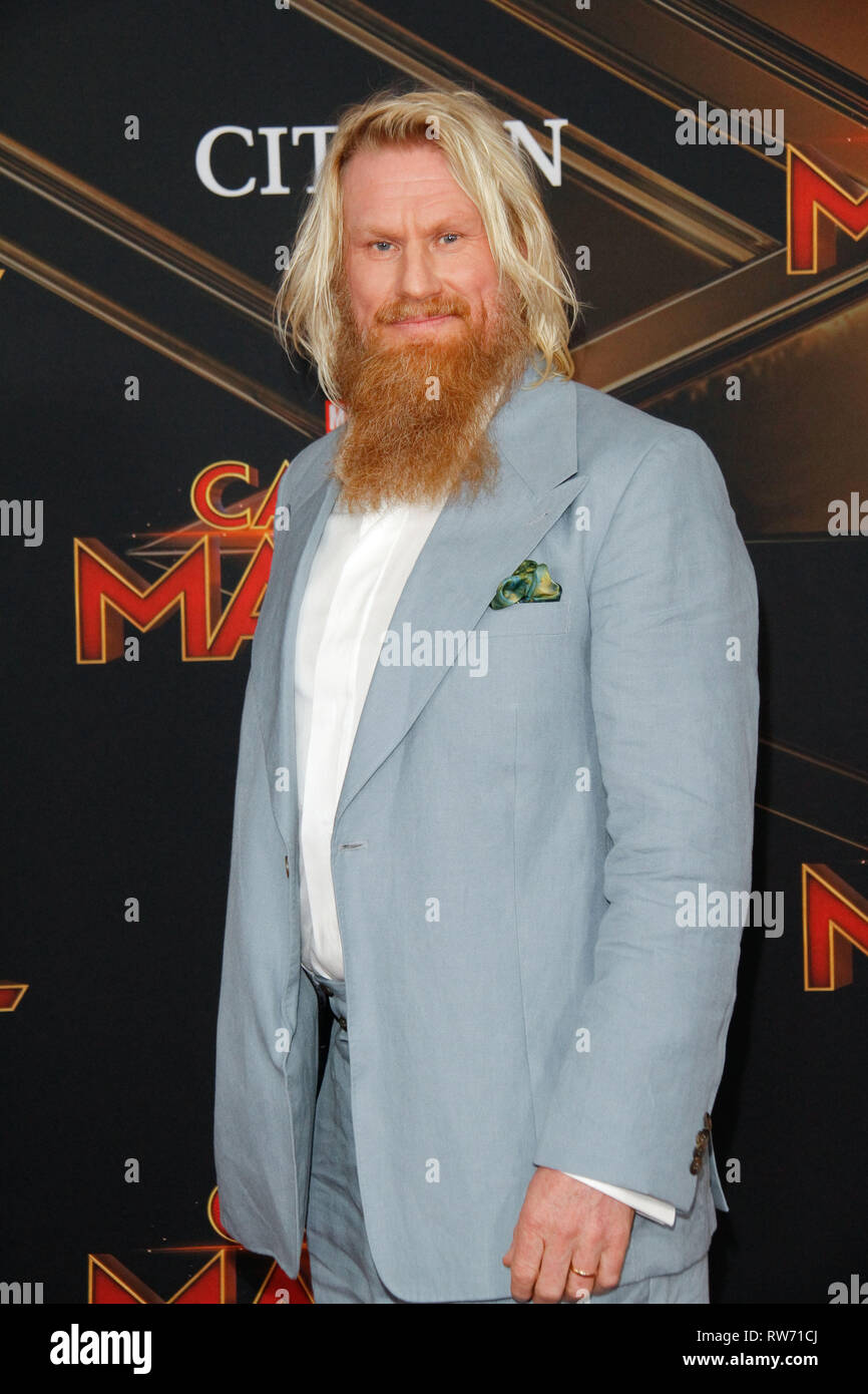 Los Angeles, USA. 04th Mar, 2019. Rune Temte at Marvel Studios ...