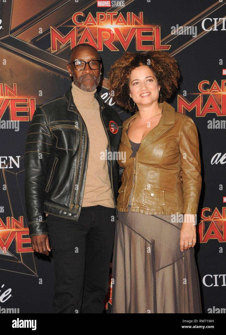Los Angeles, CA, USA. 4th Mar, 2019. Don Cheadle, Bridgid Coulter at ...