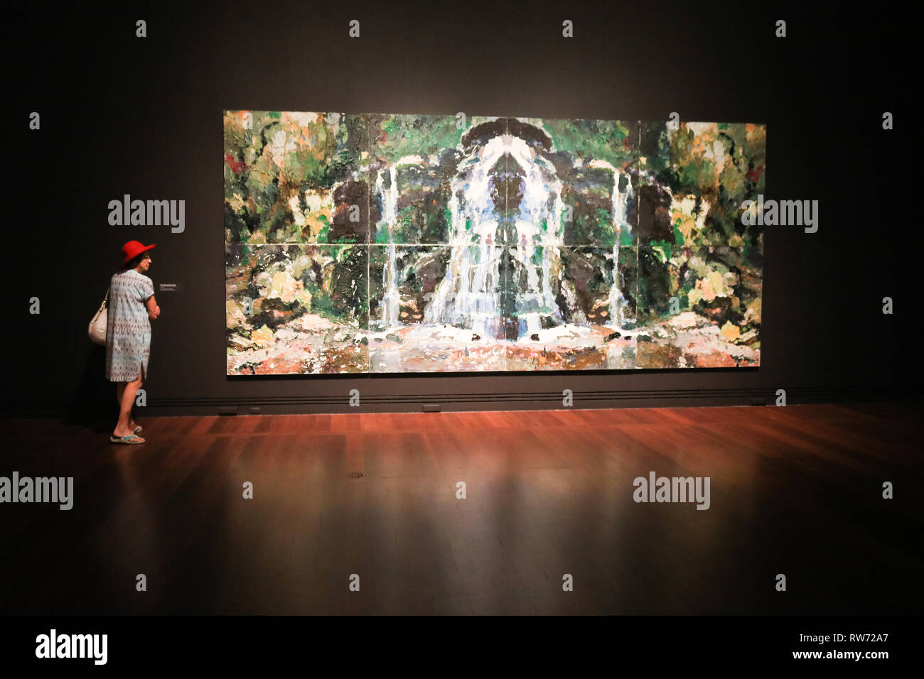 Adelaide Australia 5th March 2019. Painting: "Fairy Bower Rorschach ...