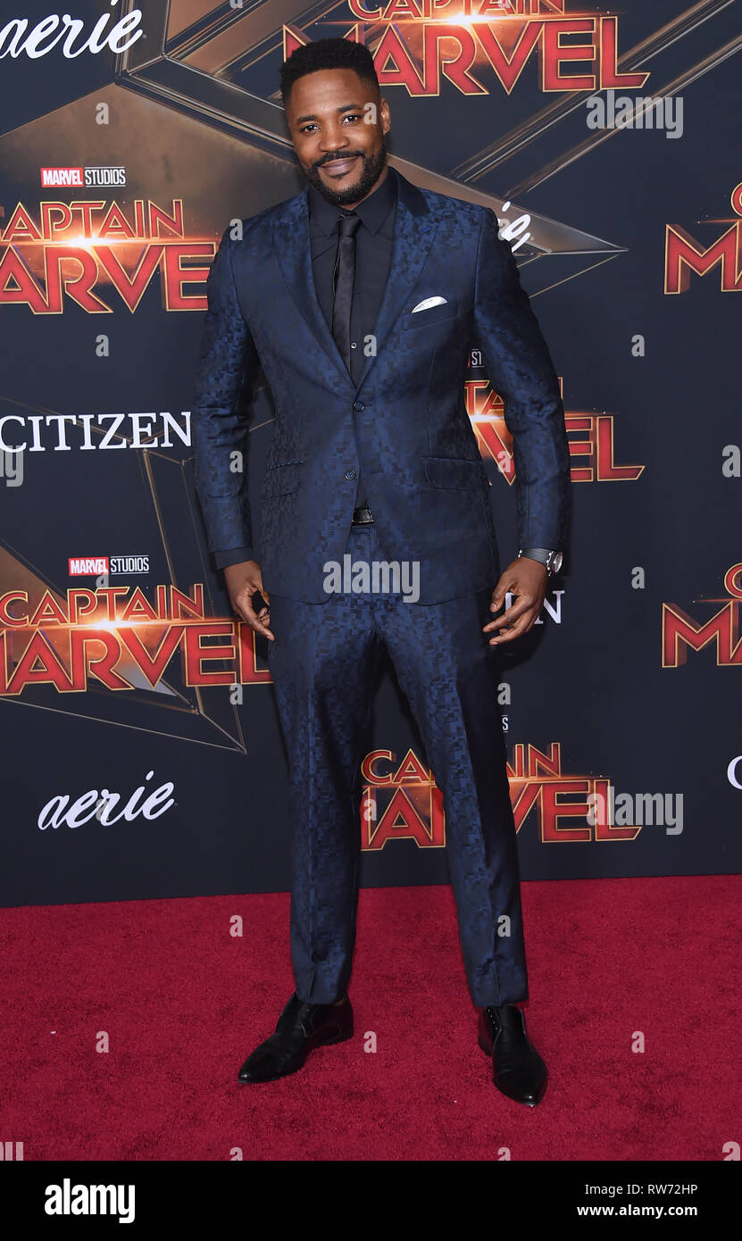 Hollywood, California, USA. 4th Mar, 2019. Duane Henry arrives for the ...