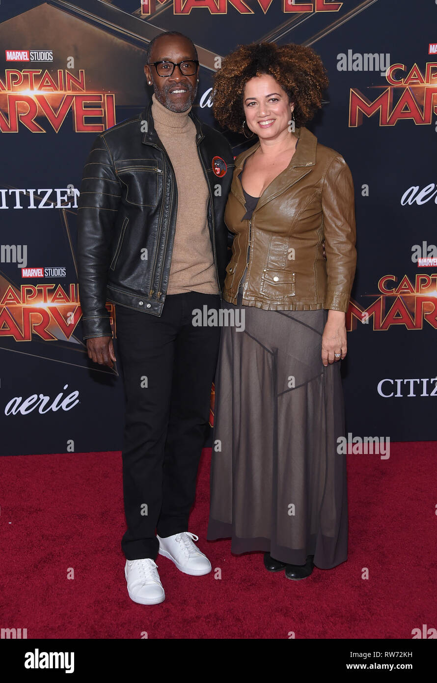 Hollywood, California, USA. 4th Mar, 2019. Don Cheadle and Bridgid ...