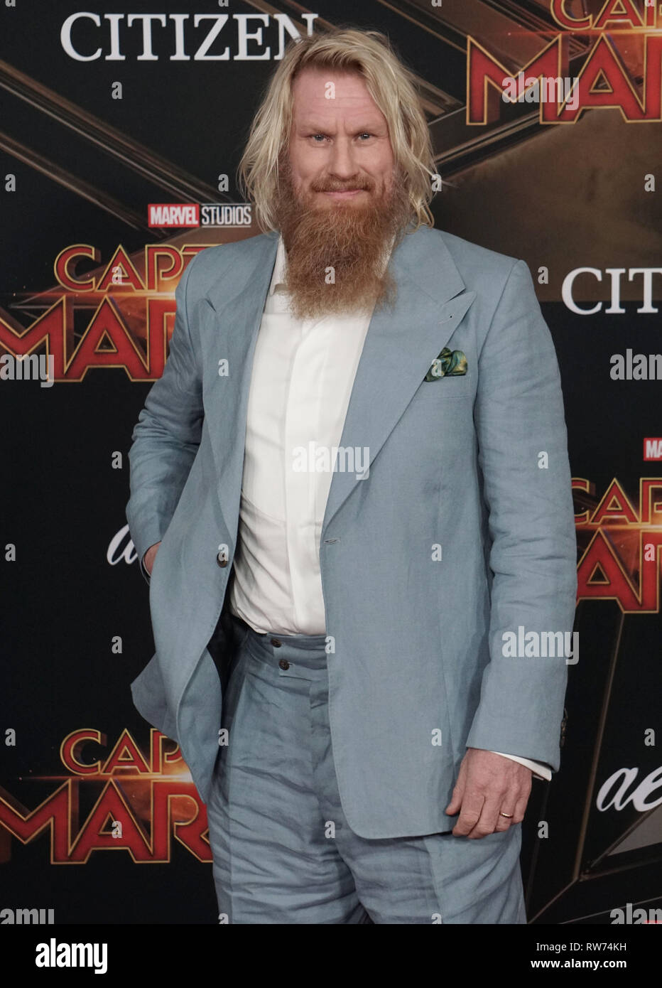 Los Angeles, USA. 04th Mar, 2019. Rune Temte attends the Marvel Studios ...
