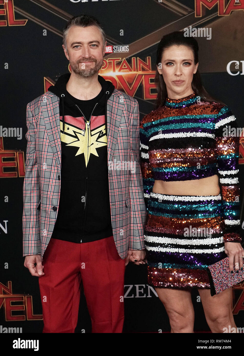 Los Angeles, USA. 04th Mar, 2019. Sean Gunn and wife attends the Marvel ...