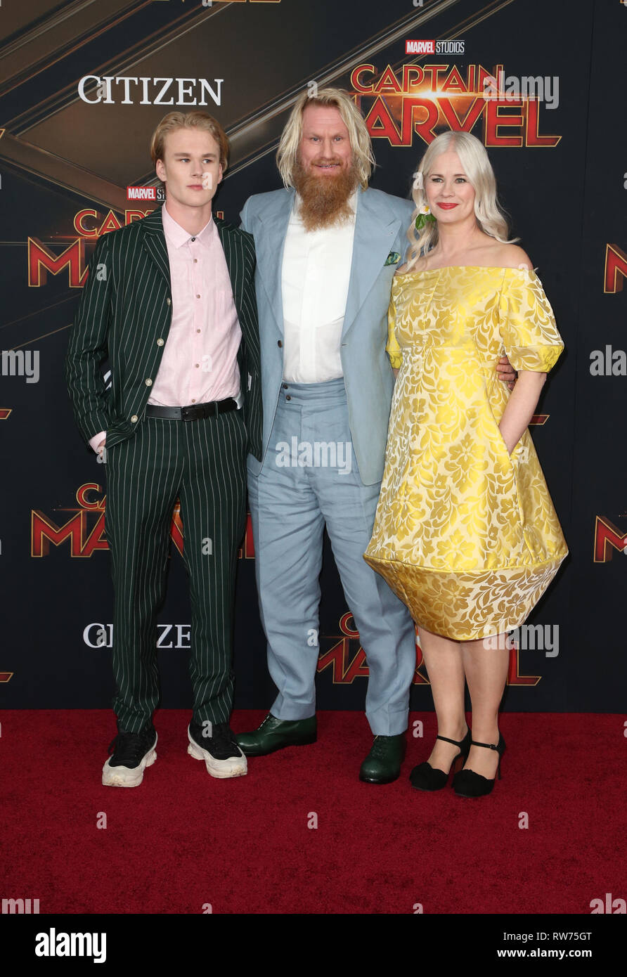 LOS ANGELES, CA - MARCH 4: Martinius Glimsdal Temte, Rune Temte, Thea ...