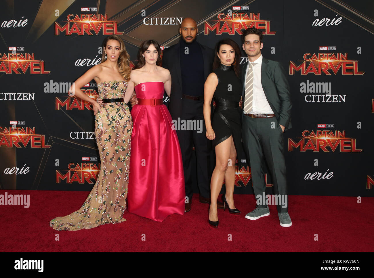 LOS ANGELES, CA - MARCH 4: Chloe Bennet, Elizabeth Henstridge, Henry ...