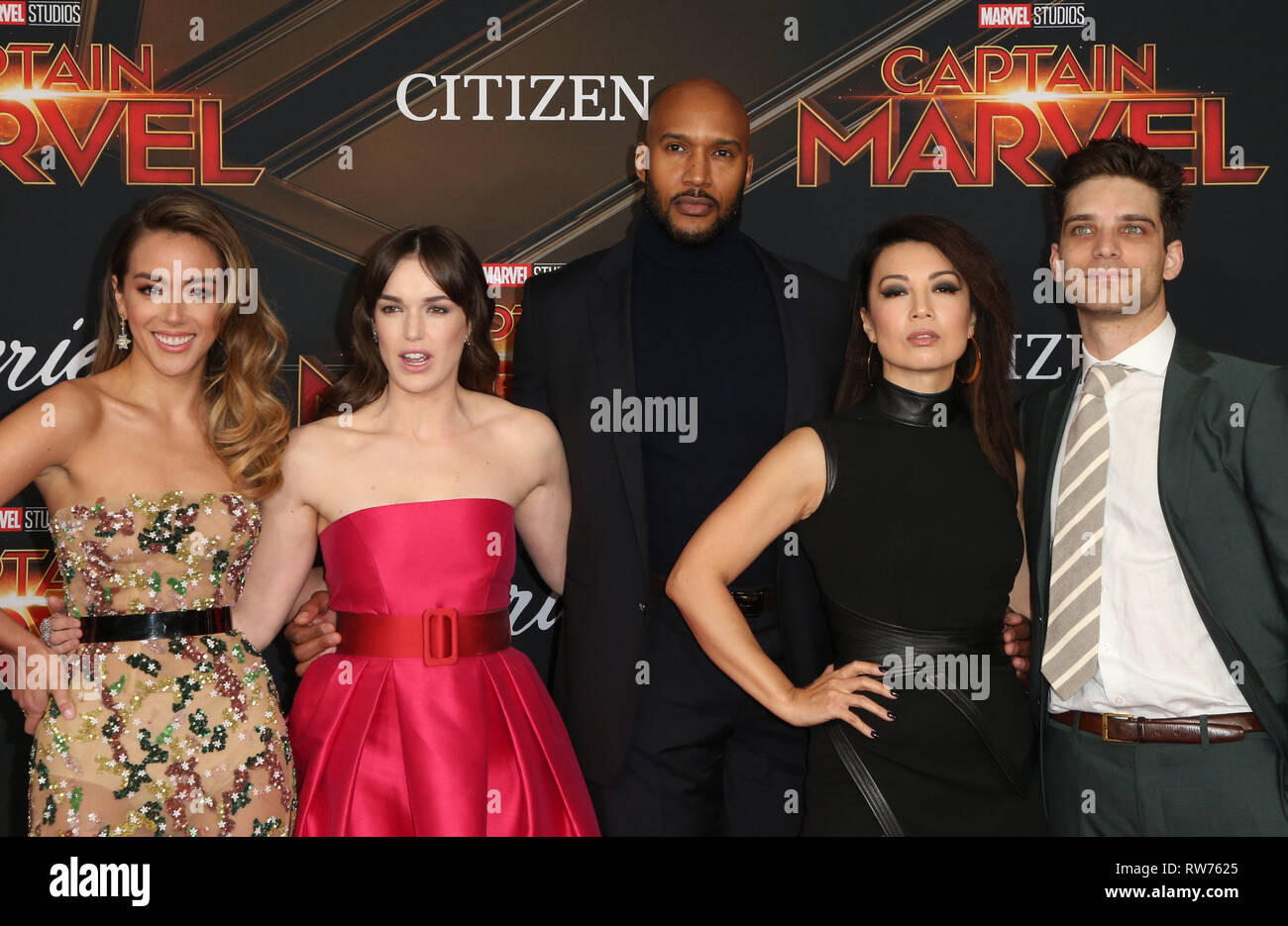 LOS ANGELES, CA - MARCH 4: Chloe Bennet, Elizabeth Henstridge, Henry ...