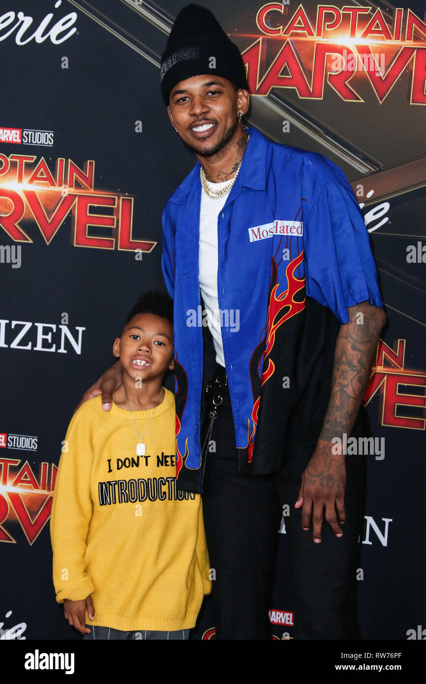 HOLLYWOOD, LOS ANGELES, CA, USA - MARCH 04: Nick Young Jr. and father ...