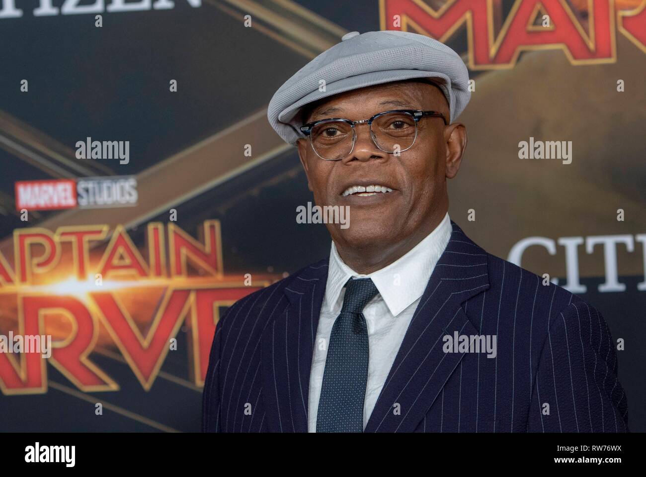 Samuel L. Jackson attends the world premiere of 'Captain Marvel' at El ...
