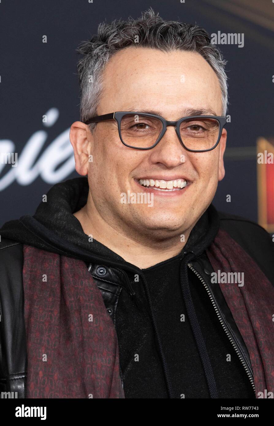Joe Russo attends the world premiere of 'Captain Marvel' at El Captian ...