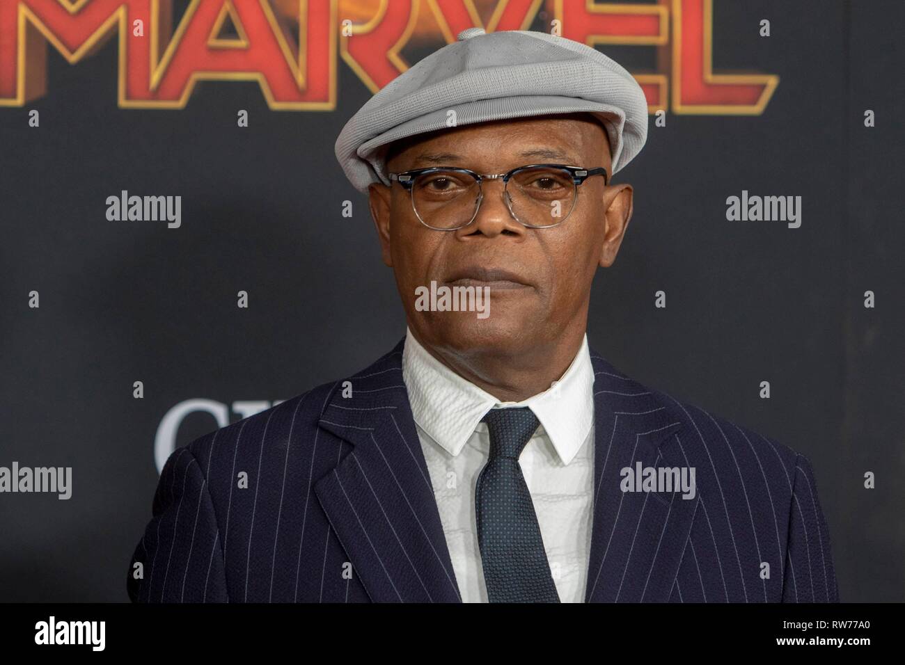 Samuel L. Jackson attends the world premiere of 'Captain Marvel' at El ...