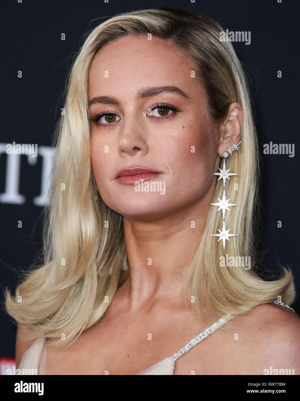 HOLLYWOOD, LOS ANGELES, CA, USA - MARCH 04: Actress Brie Larson wearing ...