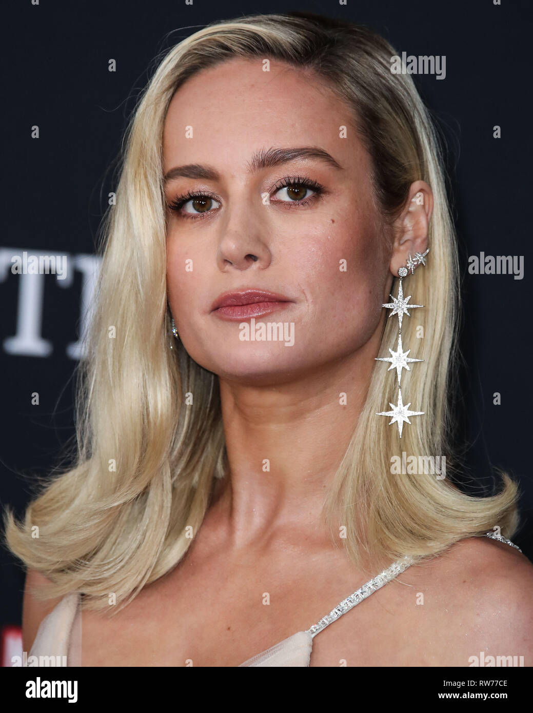 HOLLYWOOD, LOS ANGELES, CA, USA - MARCH 04: Actress Brie Larson wearing ...