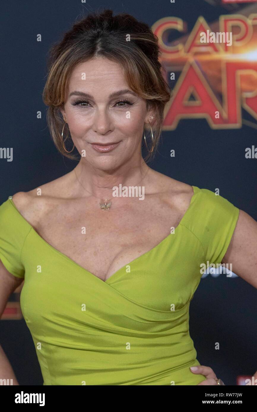 Jennifer Grey attends the world premiere of 'Captain Marvel' at El ...