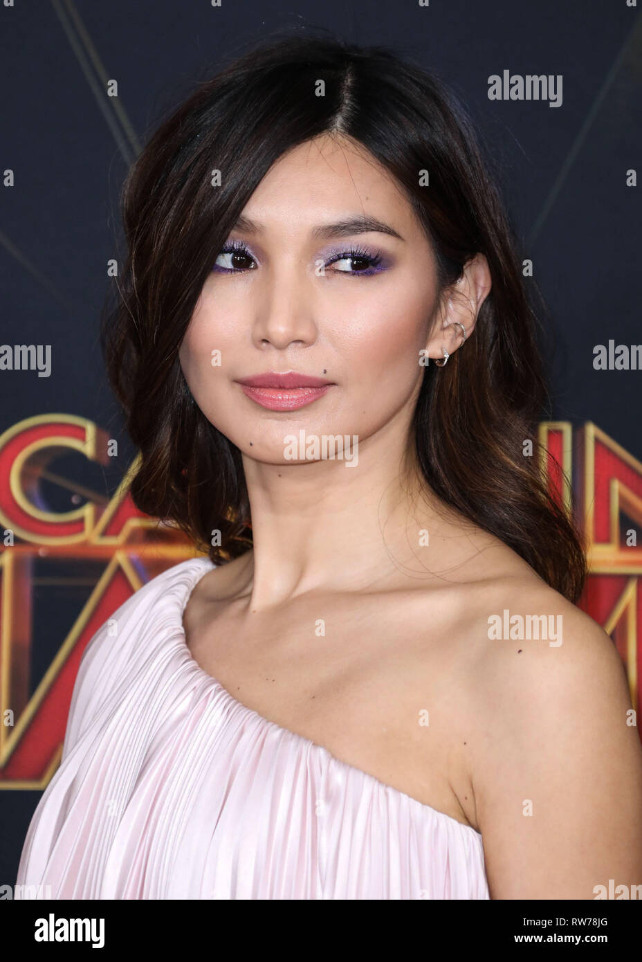 HOLLYWOOD, LOS ANGELES, CA, USA - MARCH 04: Actress Gemma Chan wearing ...