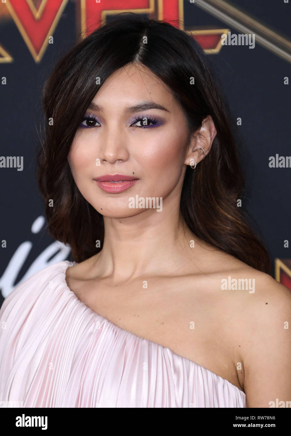 HOLLYWOOD, LOS ANGELES, CA, USA - MARCH 04: Actress Gemma Chan wearing ...