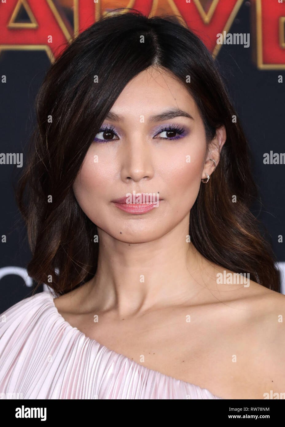 HOLLYWOOD, LOS ANGELES, CA, USA - MARCH 04: Actress Gemma Chan wearing ...