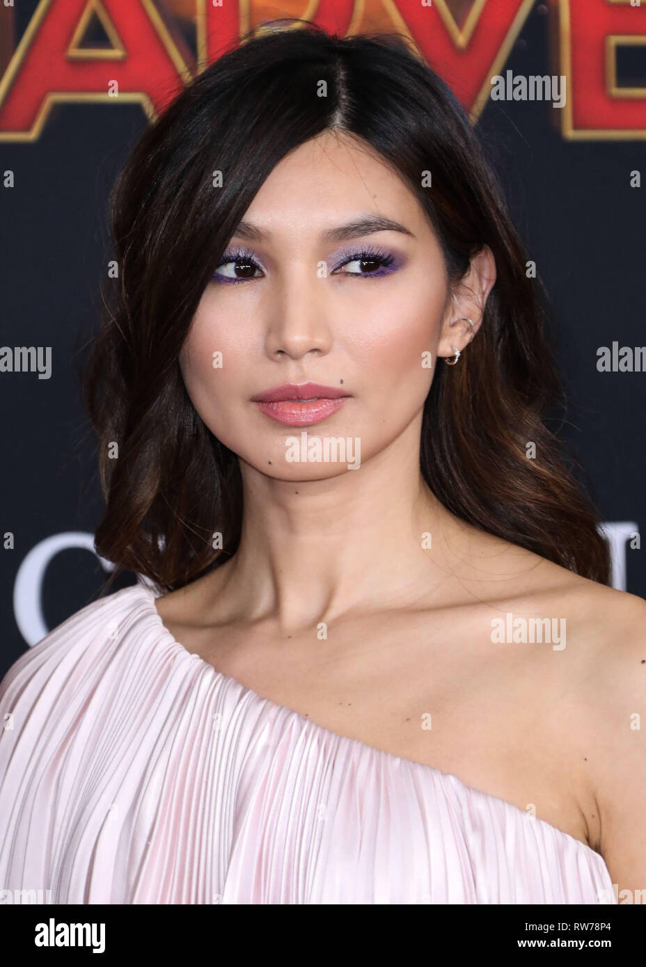 HOLLYWOOD, LOS ANGELES, CA, USA - MARCH 04: Actress Gemma Chan wearing ...
