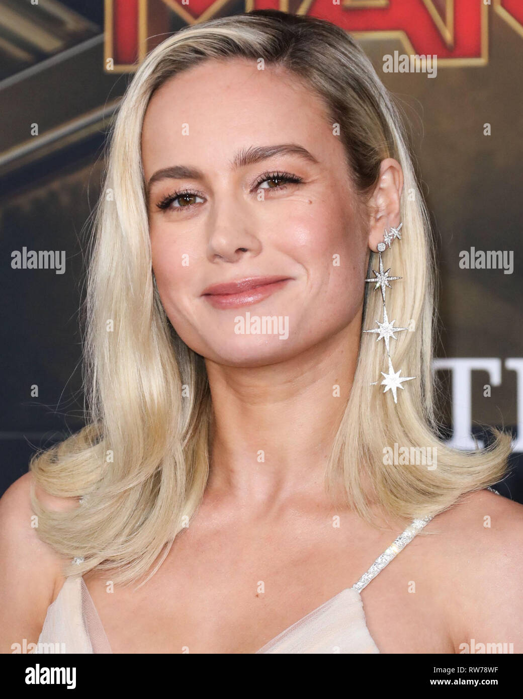 HOLLYWOOD, LOS ANGELES, CA, USA - MARCH 04: Actress Brie Larson wearing ...