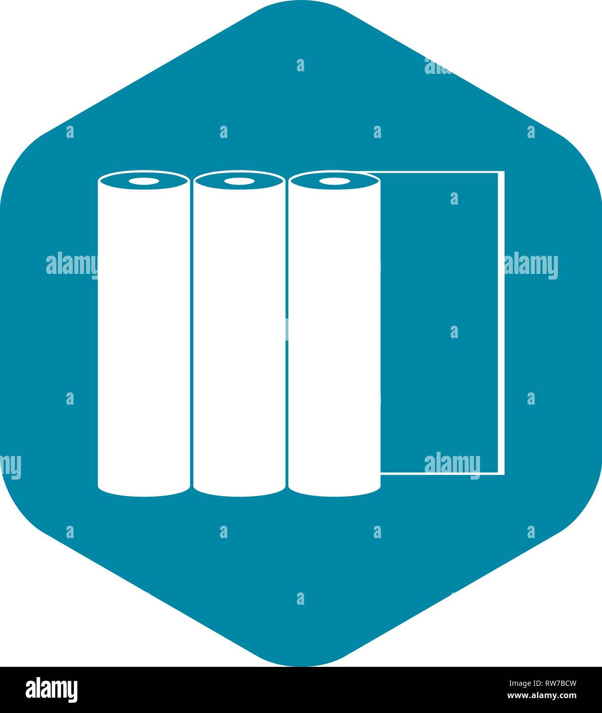 Large paper rolls Stock Vector Images - Alamy