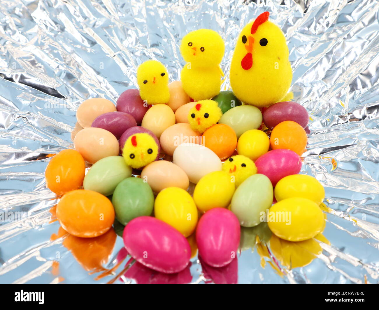 Colorful Funny Easter Composition Stock Photo - Alamy