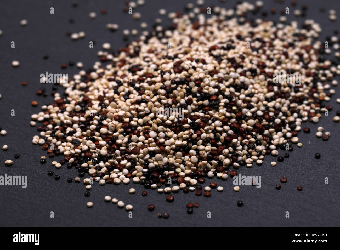 Quinoa three varieties mixture Stock Photo - Alamy