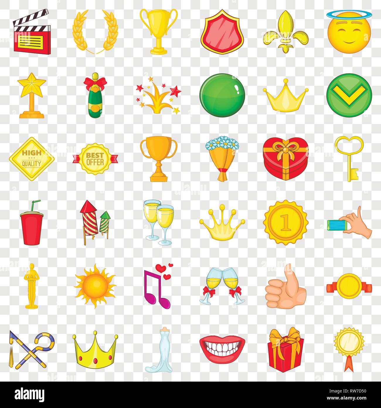 Gift icons set, cartoon style Stock Vector Image & Art - Alamy