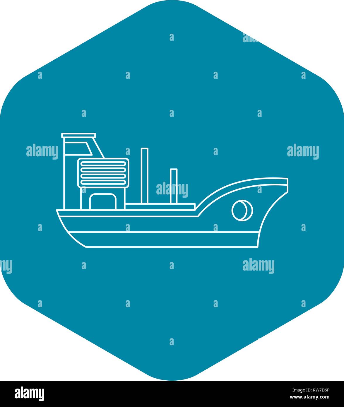 Marine ship icon, outline style Stock Vector Image & Art - Alamy