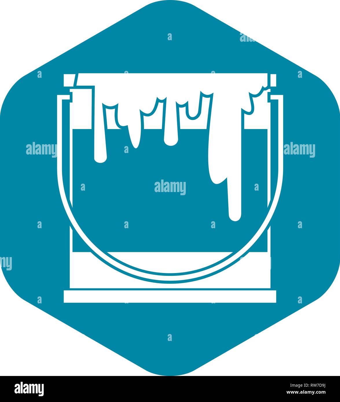 Paint can icon, simple style Stock Vector Image & Art - Alamy