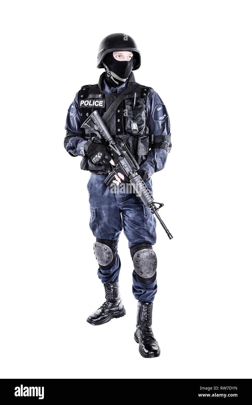Police firearms officer Cut Out Stock Images & Pictures - Alamy