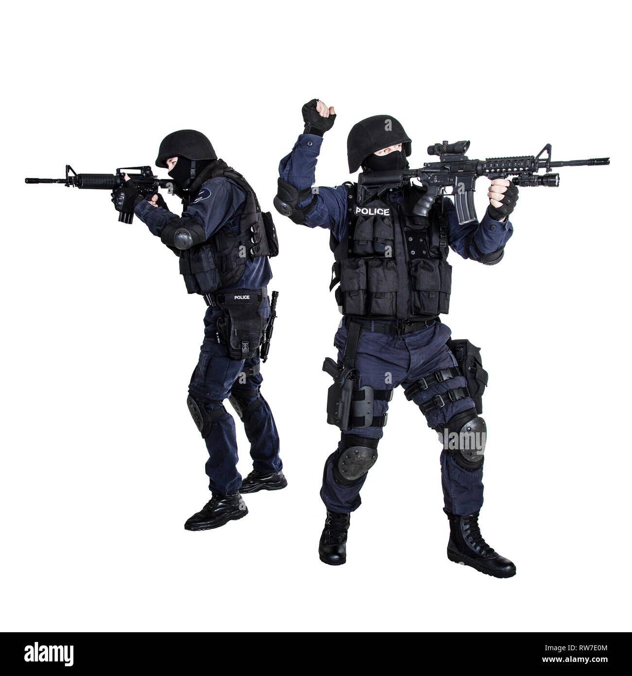 Police in action Cut Out Stock Images & Pictures - Alamy