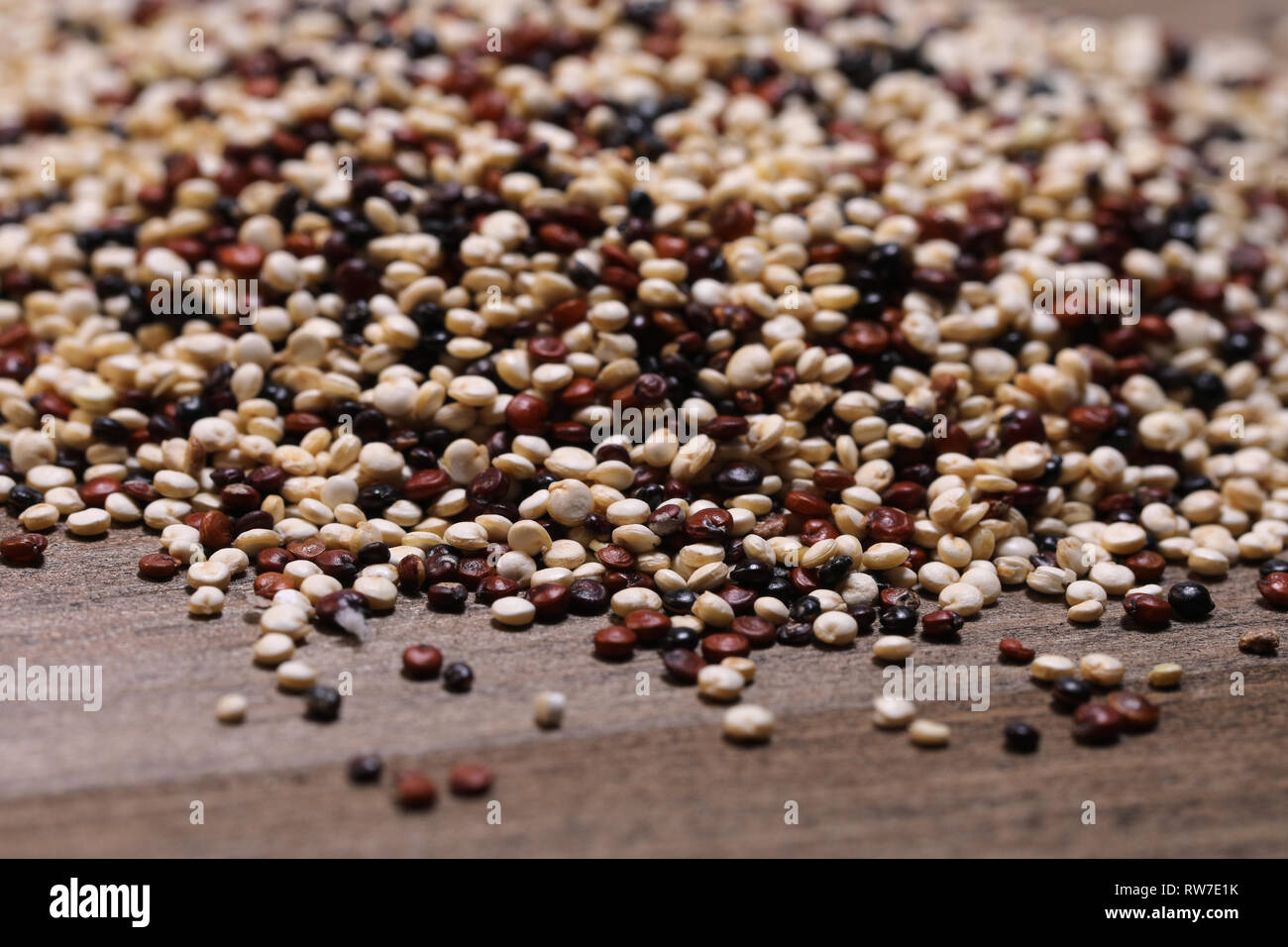 Quinoa three varieties mixture Stock Photo - Alamy