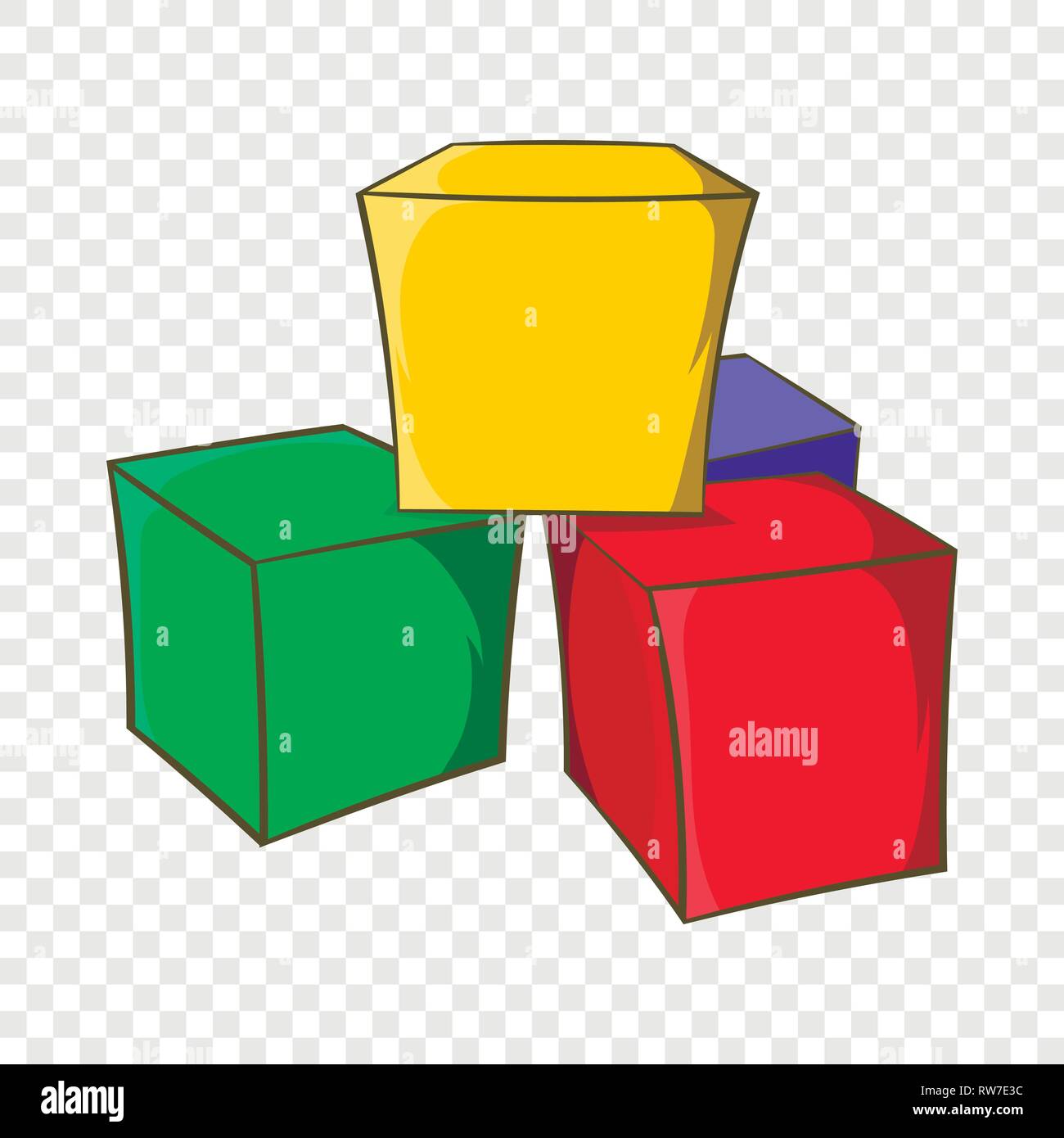 Baby cubes icon, cartoon style Stock Vector Image & Art - Alamy