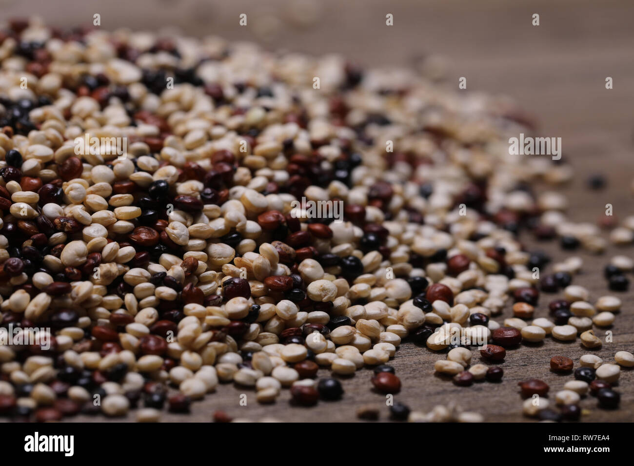 Quinoa three varieties mixture Stock Photo - Alamy