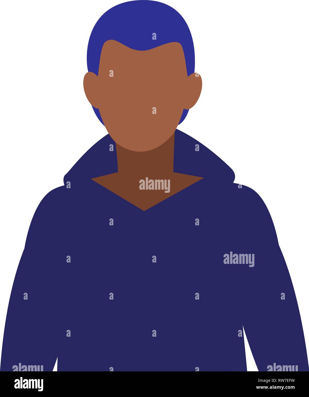 Avatar man icon over white background, vector illustration Stock Vector ...