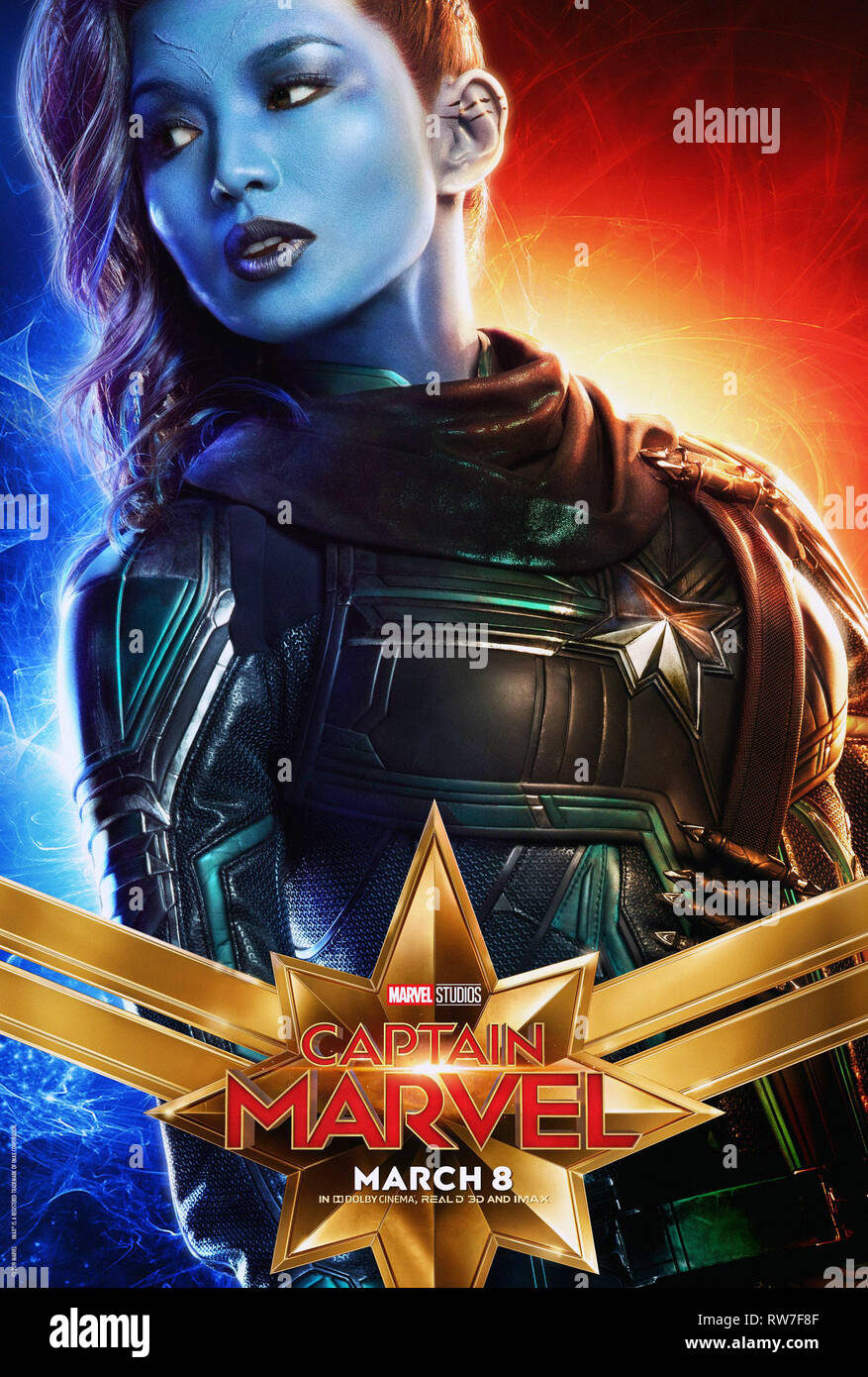 CAPTAIN MARVEL, US character poster, Gemma Chan as Minn-Erva, 2019 ...