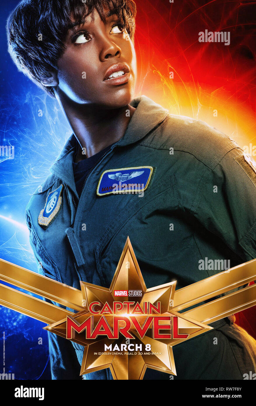 CAPTAIN MARVEL, US character poster, Lashana Lynch as Maria Rambeau ...
