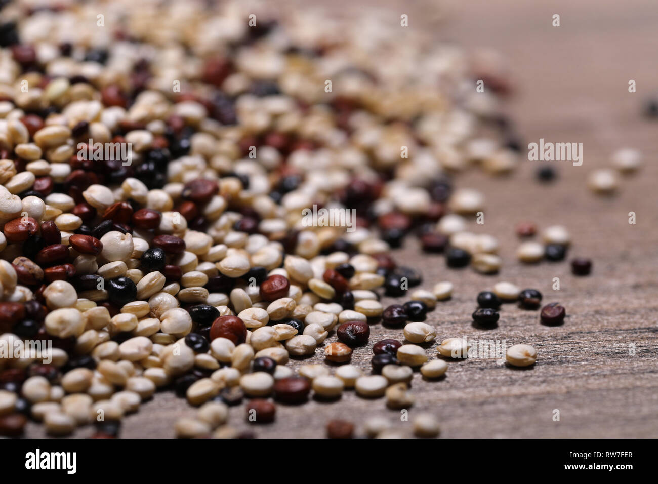 Quinoa three varieties mixture Stock Photo - Alamy