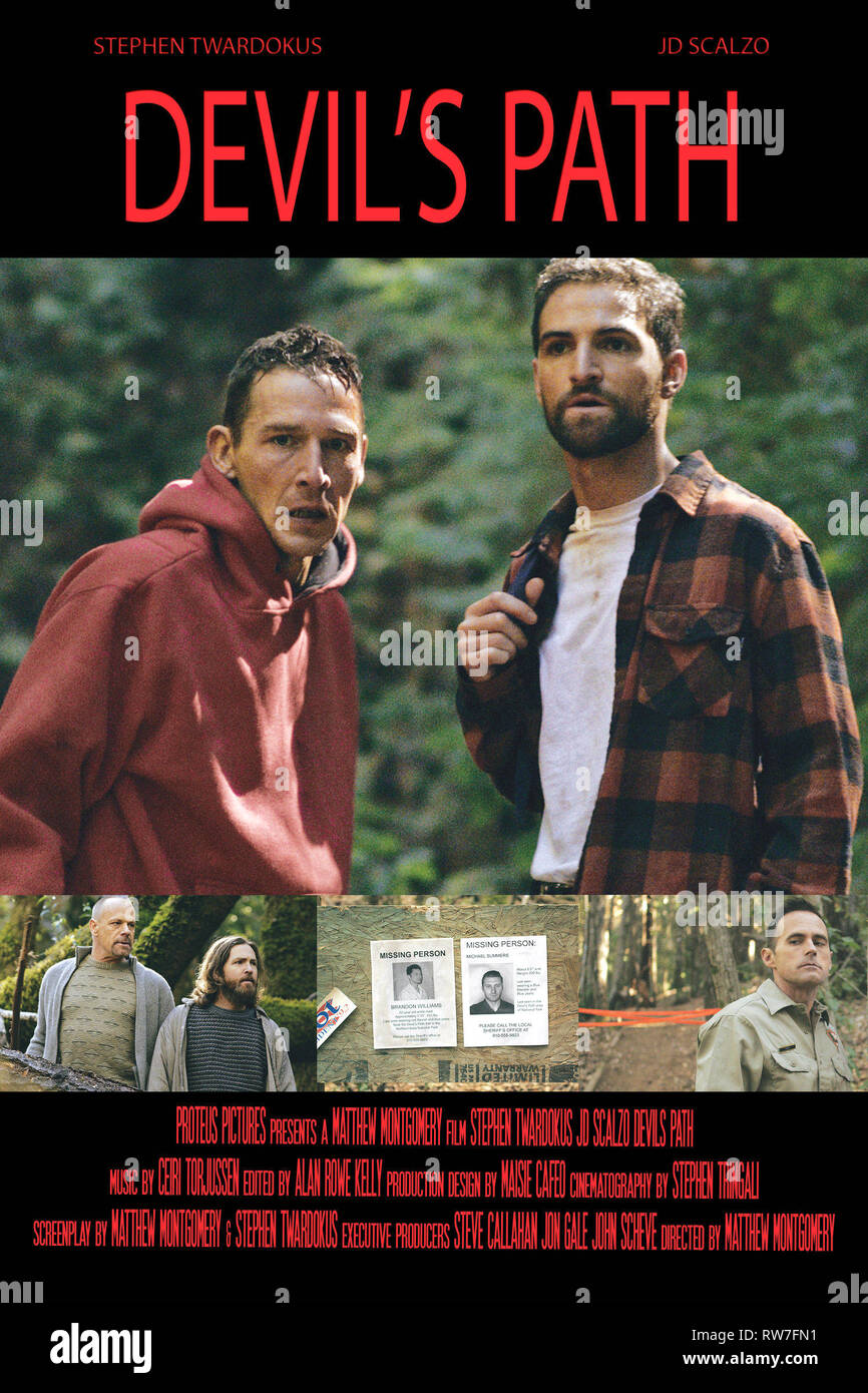 DEVIL'S PATH, poster, top from left: Stephen Twardokus, JD Scalzo ...