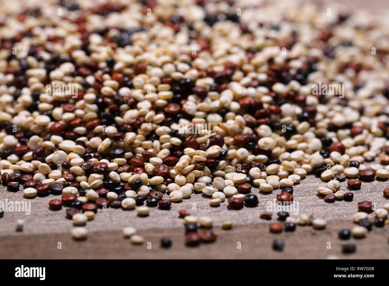 Quinoa three varieties mixture Stock Photo - Alamy