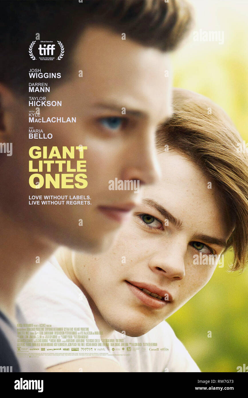 GIANT LITTLE ONES, US poster, from left: Darren Mann, Josh Wiggins ...