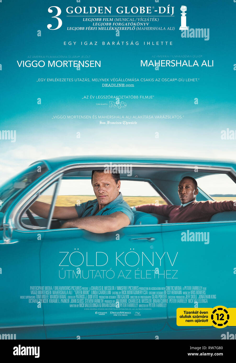 GREEN BOOK, (aka ZOLD KONYV), Hungarian poster, from left: Viggo Mortensen, Mahershala Ali, 2018 ...