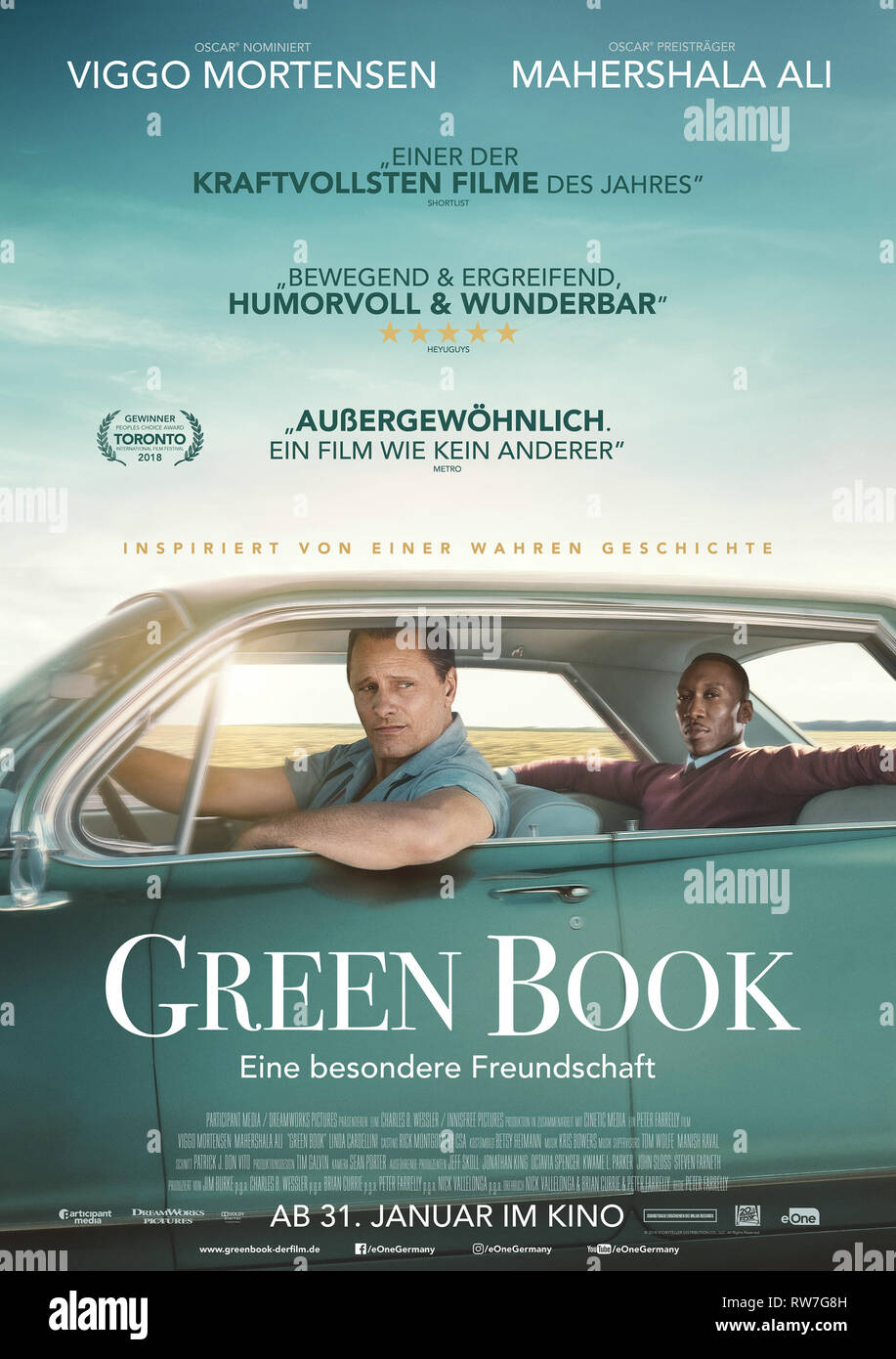 GREEN BOOK, poster from Germany, from left: Viggo Mortensen, Mahershala Ali, 2018. © Universal ...