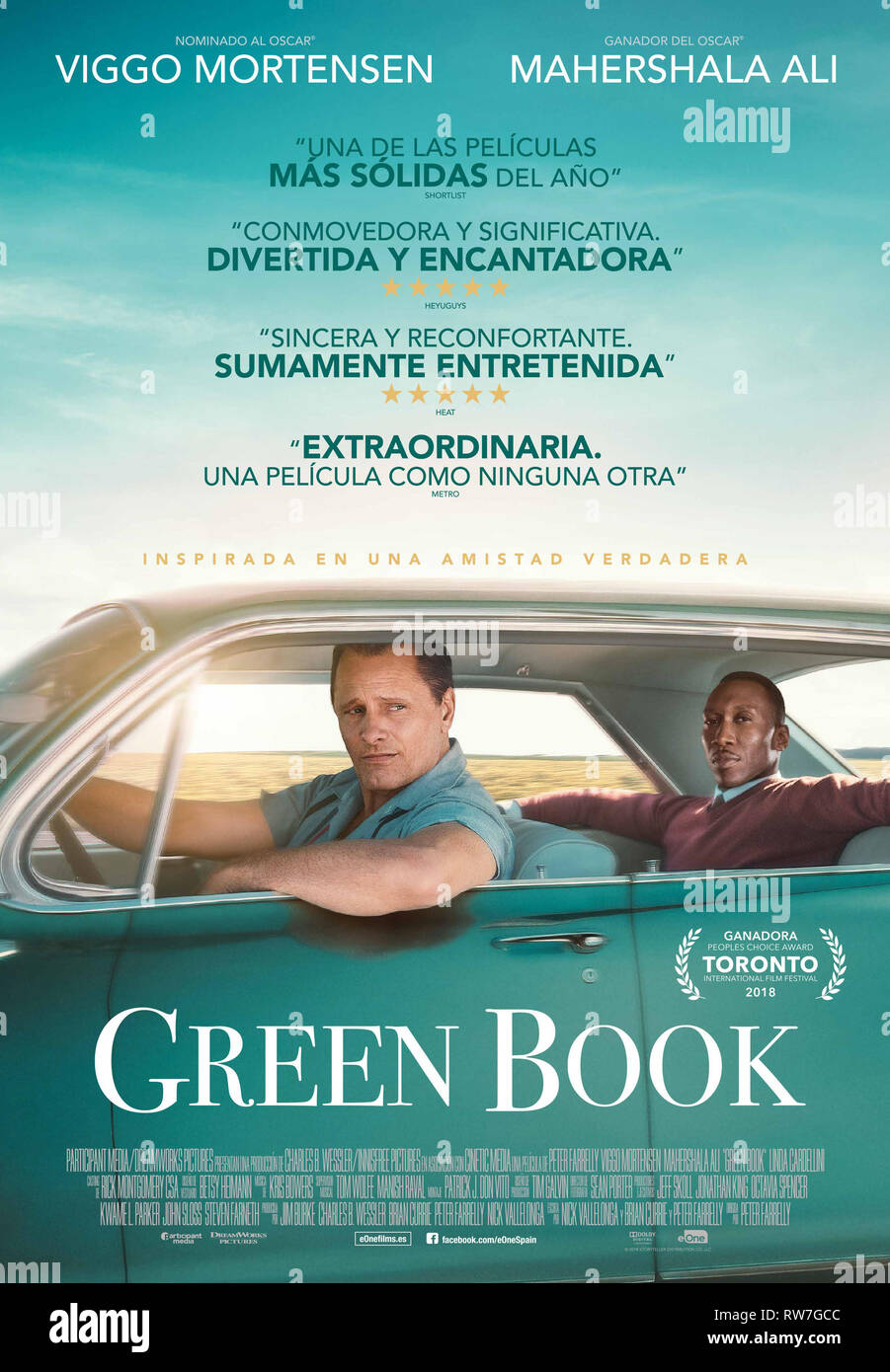 GREEN BOOK, poster from Spain, from left: Viggo Mortensen, Mahershala Ali, 2018. © Universal ...