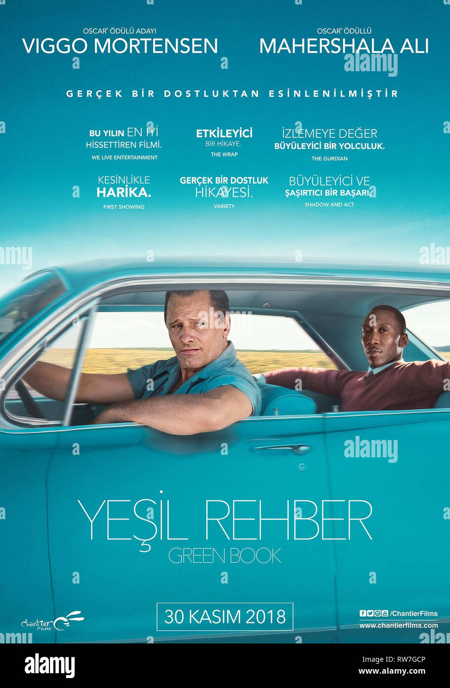 GREEN BOOK, (aka YESIL REHBER), Turkish poster, from left: Viggo Mortensen, Mahershala Ali, 2018 ...