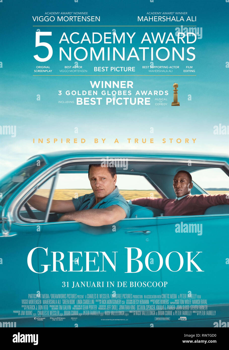 GREEN BOOK, Dutch poster, from left: Viggo Mortensen, Mahershala Ali, 2018. © Universal ...